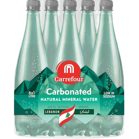 Carrefour Low Sodium Carbonated Water 1L Pack of 6 price in UAE | Carrefour UAE | supermarket ...