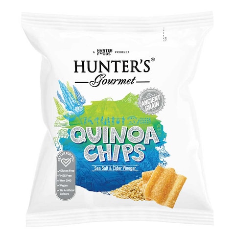 Hunters Gourmet Quinoa Chips with Sea Salt and Cider Vinegar, 28g price ...