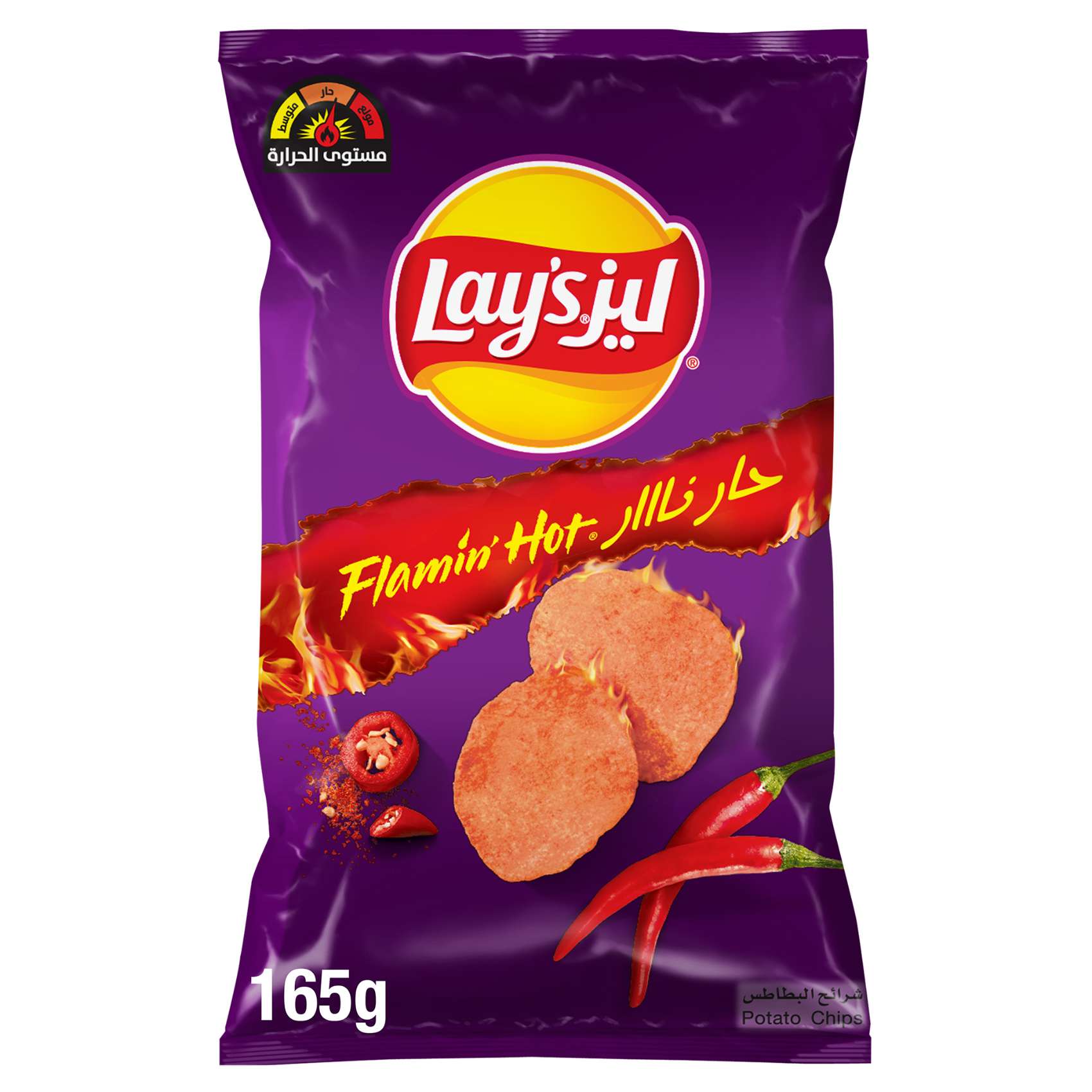 Buy Lay’s Flamin' Hot Potato Chips 165g Online | Carrefour UAE