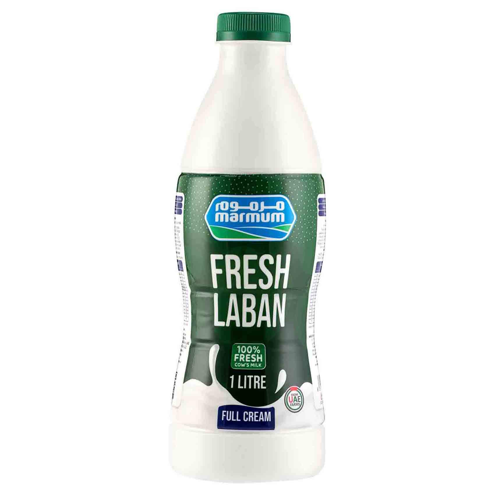 Buy Marmum Fresh Full Cream Laban Traditional Probiotic Drink, 1L ...
