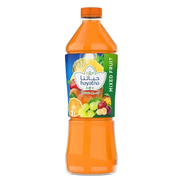 Buy Hayatna Pure Mixed Fruit Nectar No added Sugar1L Online | Carrefour UAE