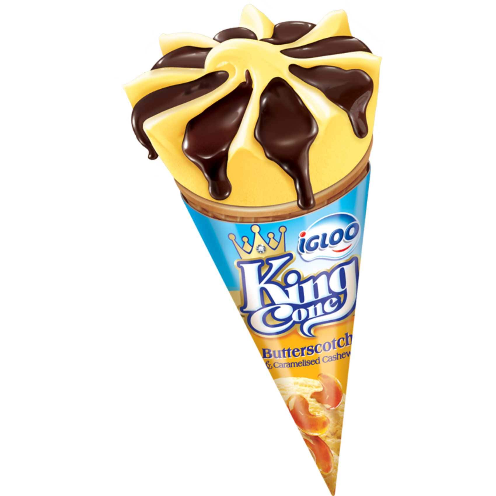 Buy Igloo Butterscotch Ice Cream King Cone, 140ml Online | Carrefour UAE