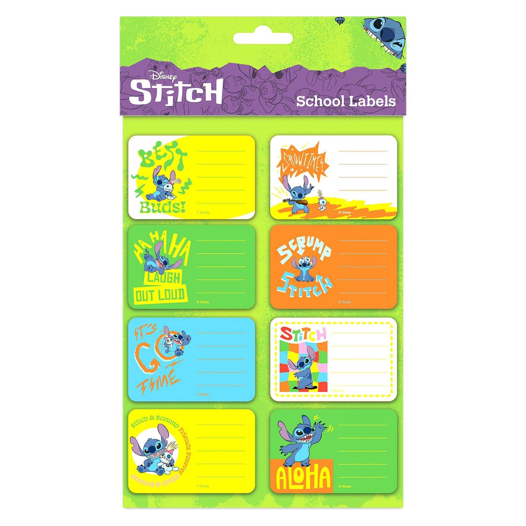 Buy Disney Stitch School Labels Online | Carrefour UAE