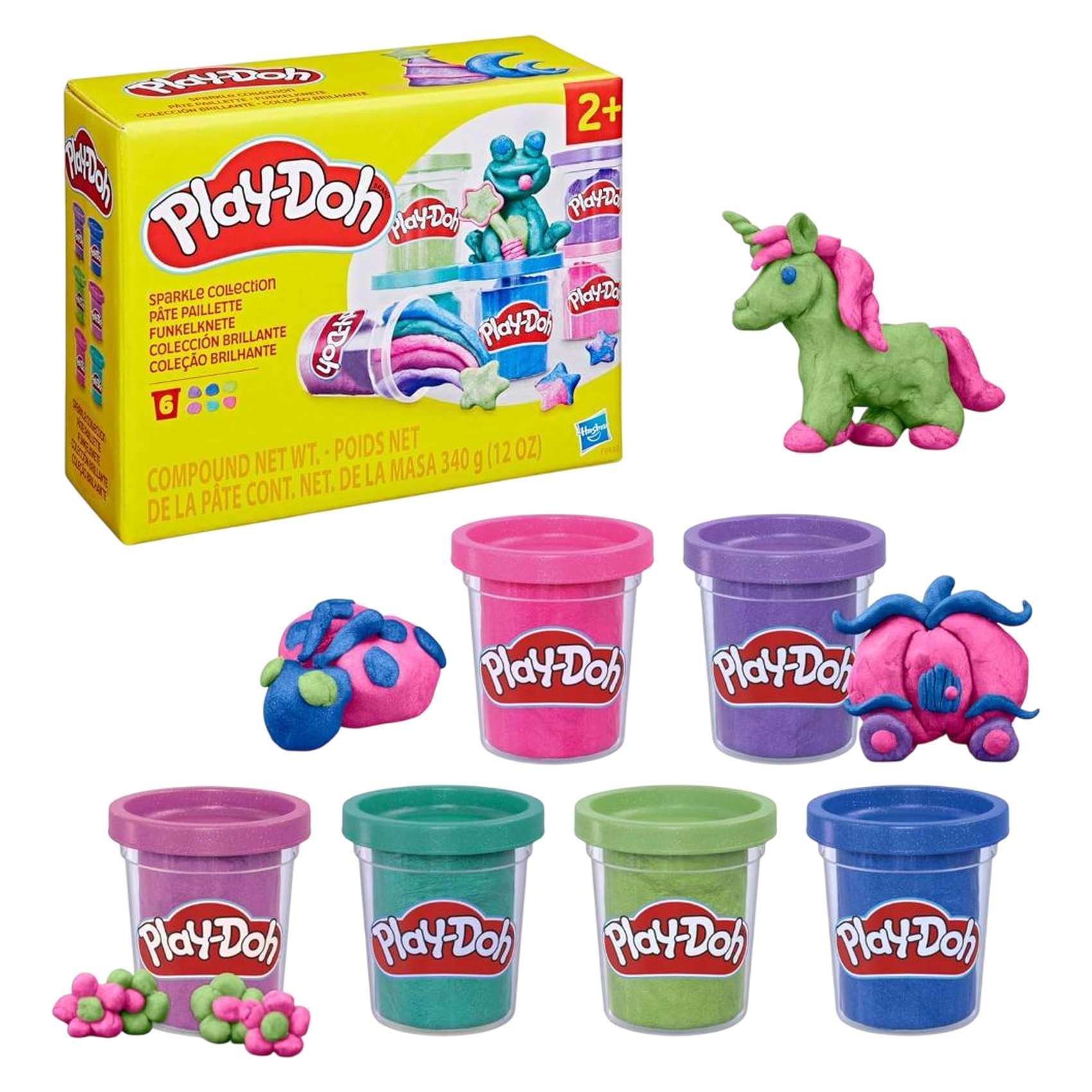 Buy Hasbro Play-Doh Sparkle Collection Dough Set, 6 PCS Online ...