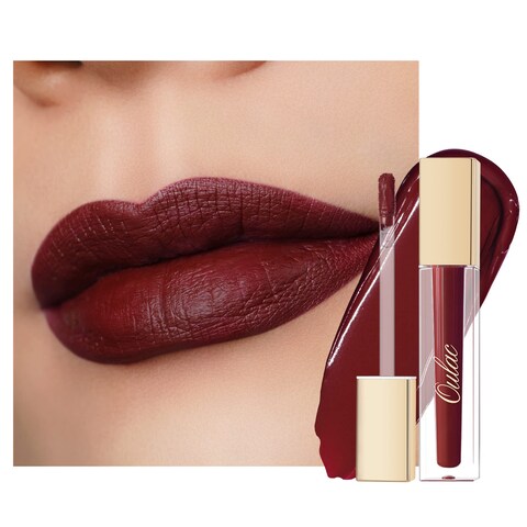 Buy Oulac Matte Liquid Dark Red Lipstick for Women Long Lasting Lipstick Waterproof Lip Stain No Transfer Creamy High Pigmented Formula with Vitamin E Vegan CrueltyFree M18 Online Carrefour UAE