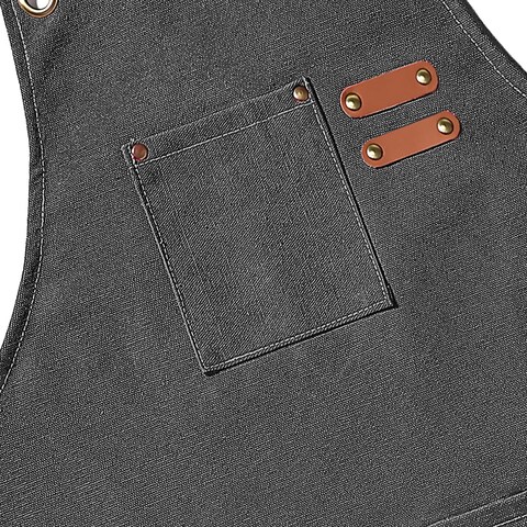 Buy AFUN Chef Aprons for Men Women with Large Pockets Cotton Canvas Cross Back Heavy Duty ...