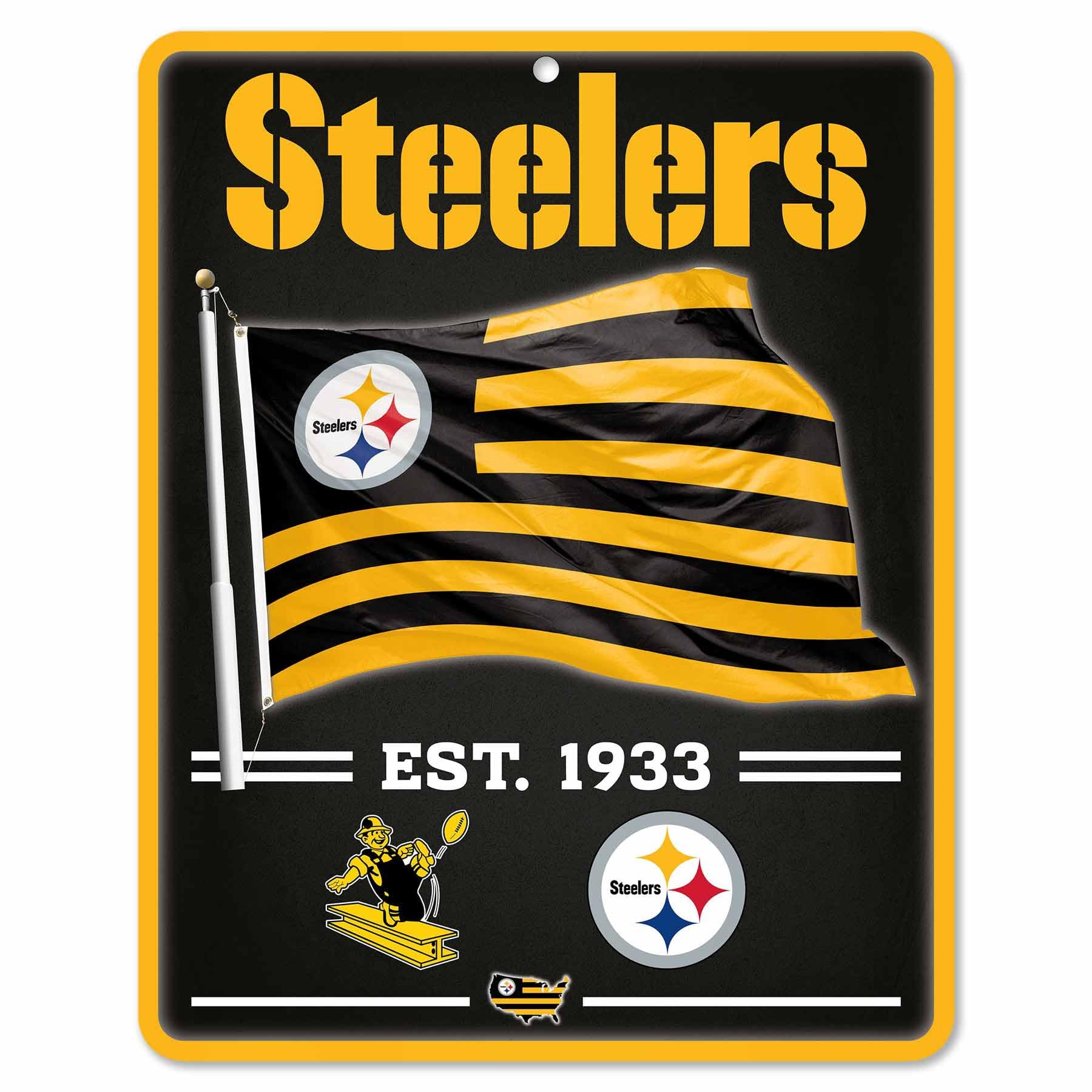 Buy WinCraft Pittsburgh Steelers Americana Banner Flag Sign Online ...