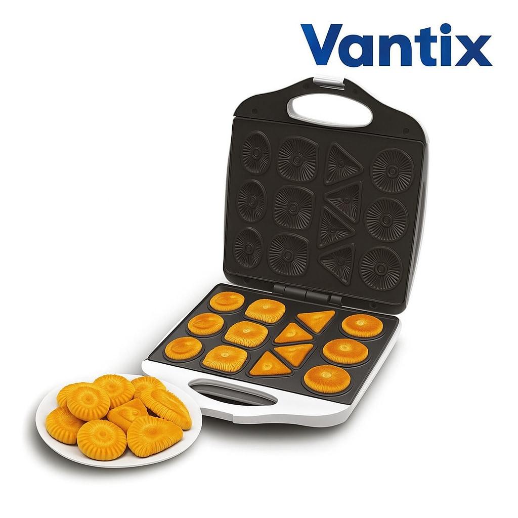 تسوق Vantix Electric Biscuit Maker & Cookie Maker 4 Types Mold 1400W ...