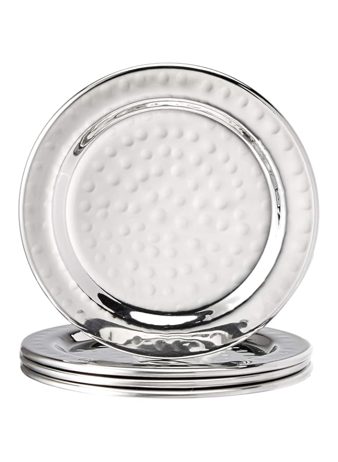 Buy Elegance Hammered 4-Inch Stainless Steel Coasters, Set Of 4 Online ...