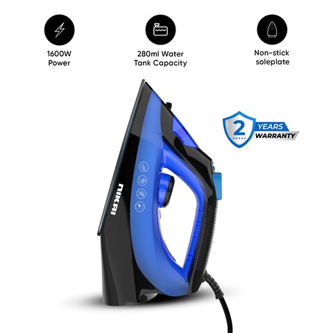 Buy Nikai 1600W Steam Iron with Self-Cleaning Function, Non-Stick ...