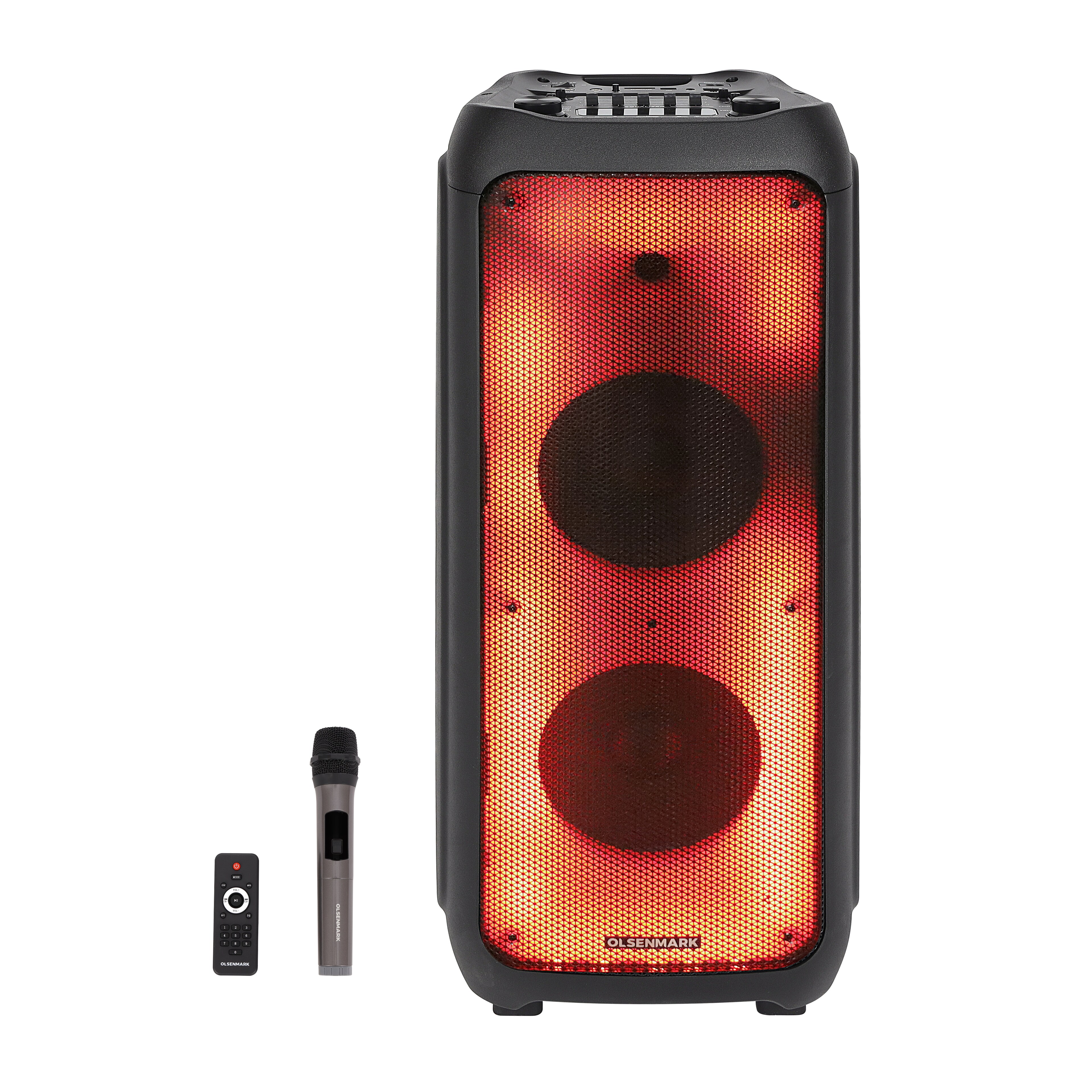 Buy Olsenmark Rechargeable Party Speaker- OMMS1280/ Powerful Trolley ...