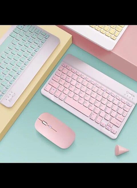 تسوق Radiotronics Wireless Keyboard and Mouse,Bluetooth Keyboard and Mouse Set Rechargeable Mini ...