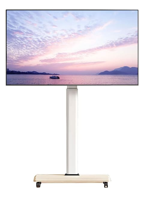 Movable Tv Stand For 37 75 Inch Lcd Led Flat Panel Curved Screen Tv Rolling Tv Stand Mobile Holds Up To 88 Lbs Portable Tv Stand Rolling Floor Tv
