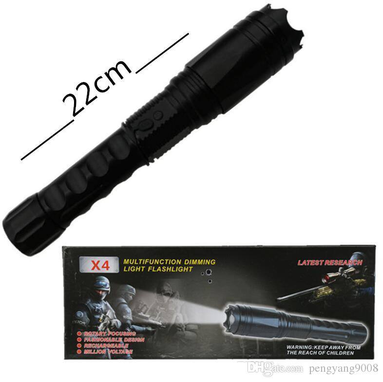 Lampe De Poche 4-in-1 Tactical Flashlight With Arc Lighter & Hidden ...