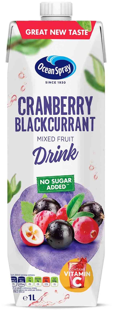 Ocean Spray Cranberry And Blackcurrant Juice 1L price in Kuwait ...