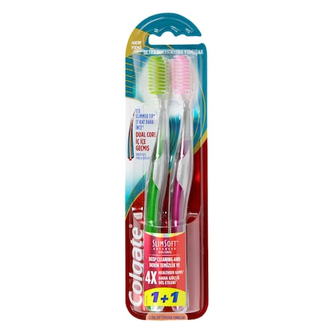 Colgate Advance Slim Soft Toothbrush 2 Piece price in Kuwait ...