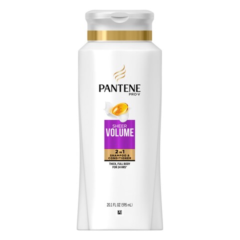 Buy Pantene Pro-V Sheer Volume 2 In 1 Shampoo And Conditioner 595ml ...