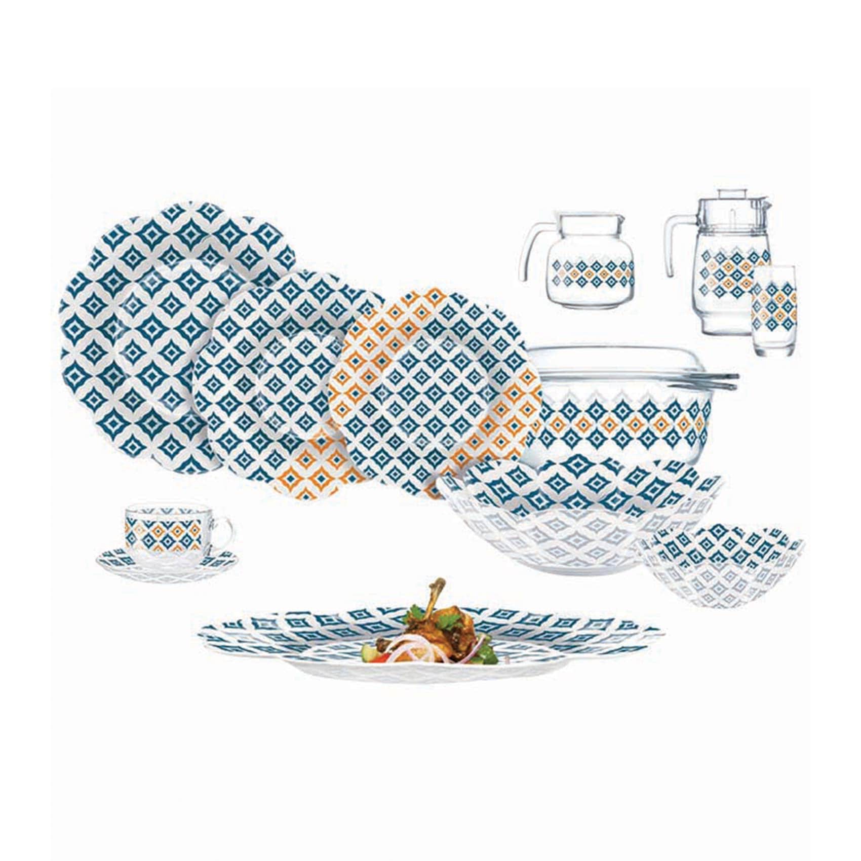 Buy Luminarc Arcopyrex Dinner Set - 50 pieces Online | Carrefour Egypt