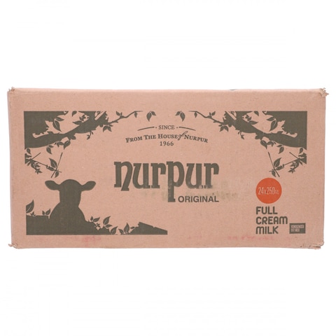 Buy Nurpur Original Full Cream Milk 250 ml (Pack of 24) Online ...