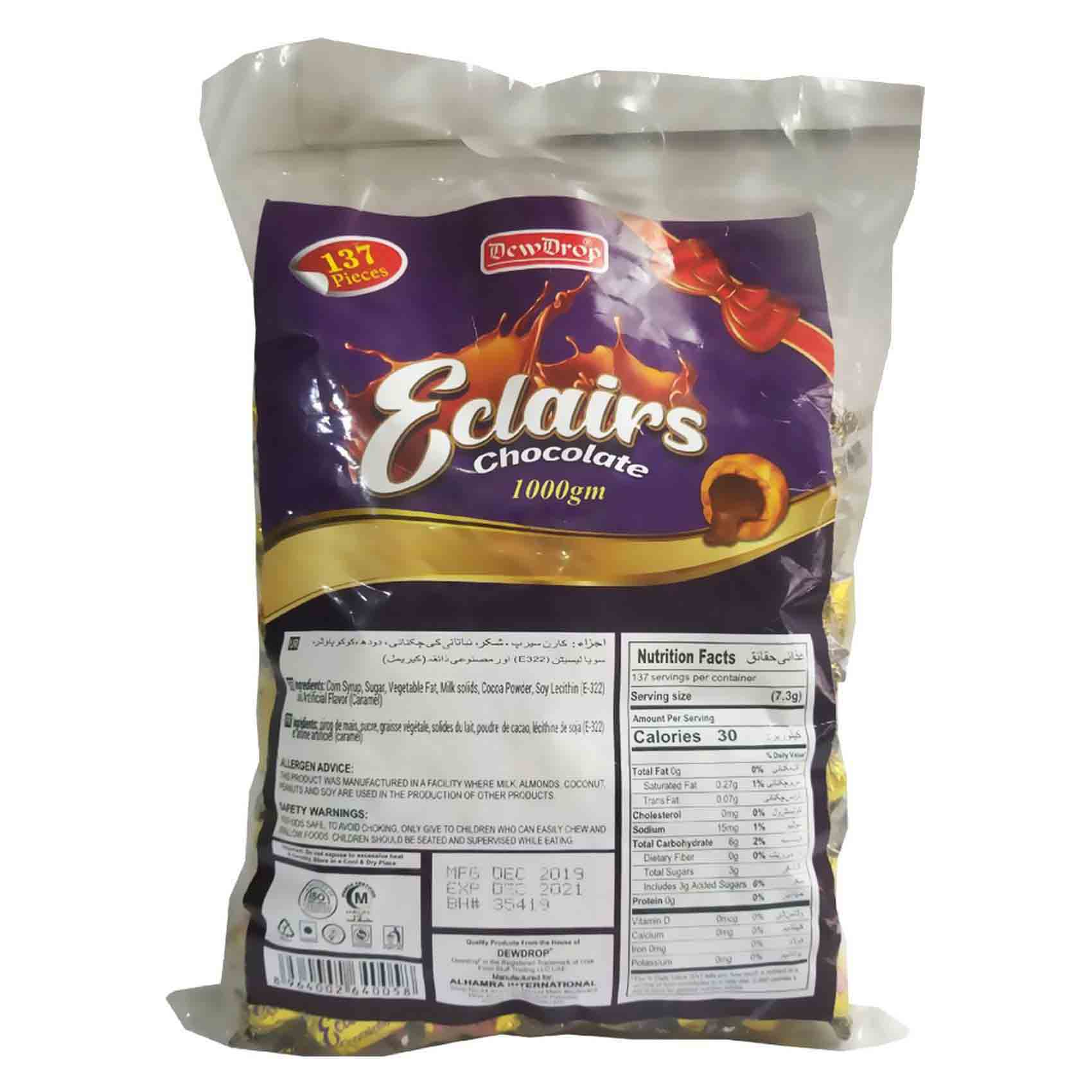 Buy Dew Drop Eclairs Toffee Chocolates 1KG Online | Carrefour Pakistan