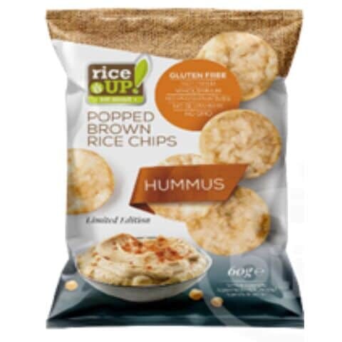 Rice Up Whole Grain Rice Chips Hummus 60g price in Kuwait | Carrefour ...