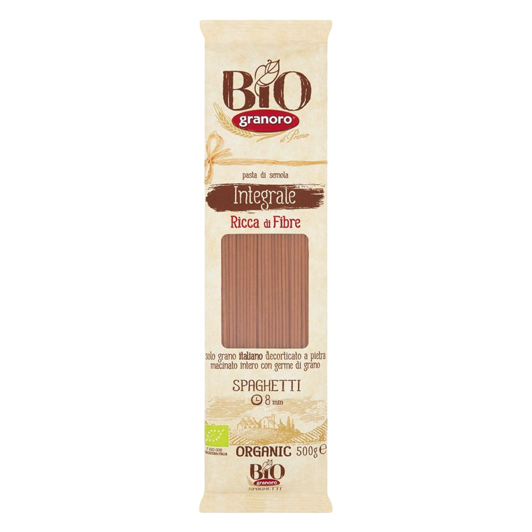 Buy Granoro Integrale Organic Whole Wheat No. 12 Spaghetti Pasta 500g ...