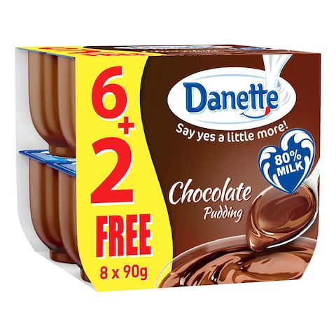 Danette Chocolate Pudding Dessert 90g Pack of 8 Assorted Flavour price ...