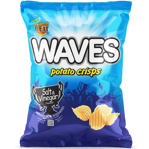 Tropical Heat Snacks Waves Salt & Vinegar Potato Crisps 30G Online ...