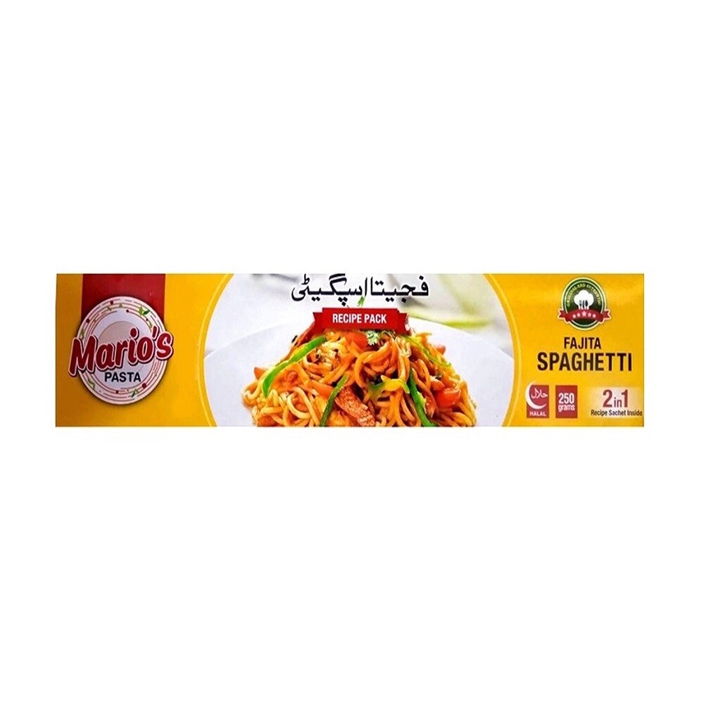Buy Mario's Pasta Fajita Spaghetti Recipe Pack 2 in 1 Recipe Sachet ...