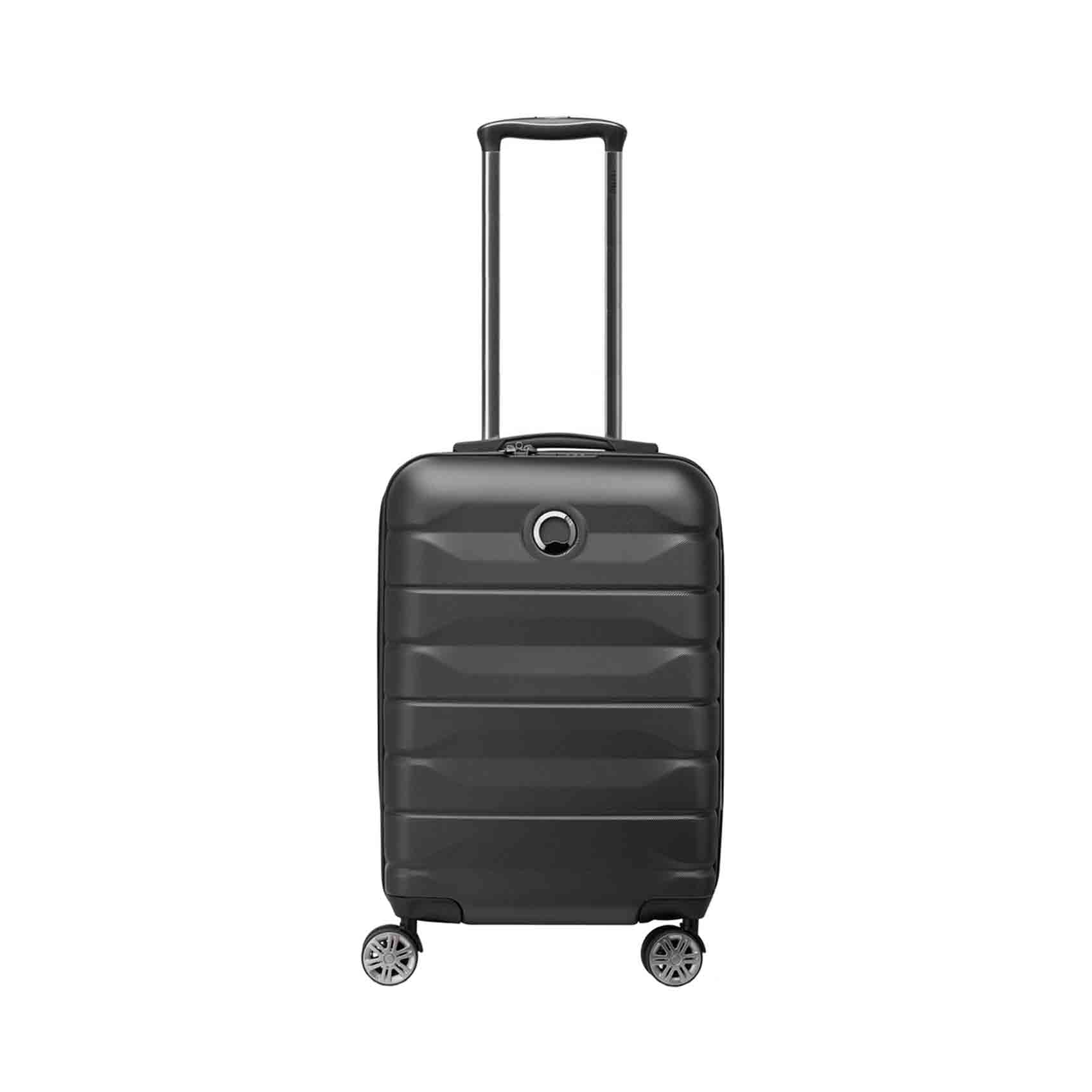 Buy Delsey Air Armour 4 Wheel Cabin Trolley Bag 55cm Black Online ...