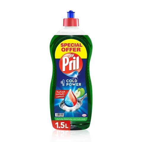 Pril Cold Power Hand Dishwashing Liquid Apple 1.5L price in UAE ...