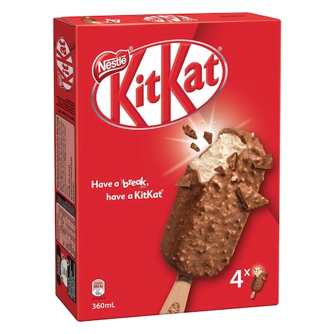 Buy Nestle KitKat Ice Cream Stick 90ml x Pack of 4 Online | Carrefour Kenya