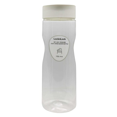Buy LocknLock Easy Open Push Water Bottle White 1.2L Online | Carrefour ...