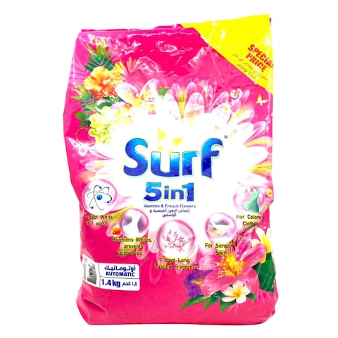 SURF 5 IN 1 AUTOMATIC DETERGENT POWDER WITH JASMINE FRENCH FLOWERS 1 ...