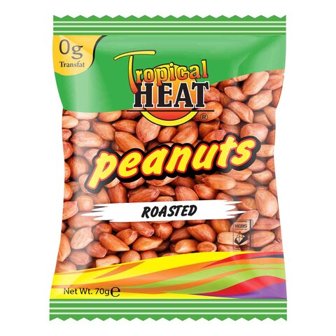 Buy Tropical Heat Peanuts Roasted Skin 70G Online | Carrefour Kenya