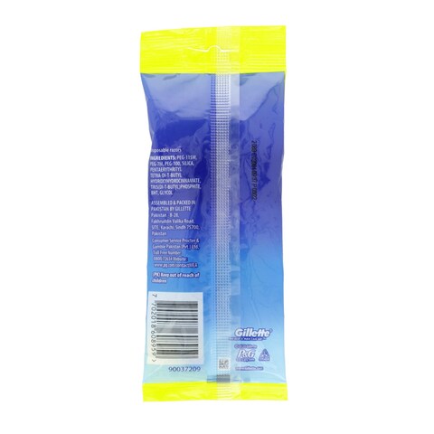 Buy Gillette Blue 3 Flexi Skin Sensing Blades Online | Carrefour Pakistan