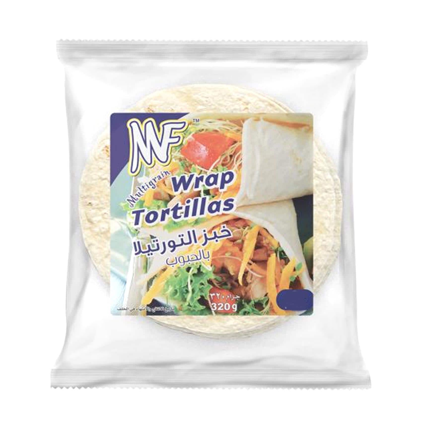 Buy MF Tortilla Wraps Multigrain Medium, 8 Pieces, 320g Online ...