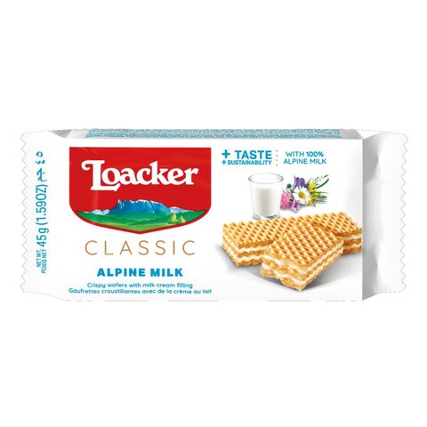 Loacker Classic Alpine Milk Wafer, 45g price in UAE | Carrefour UAE ...