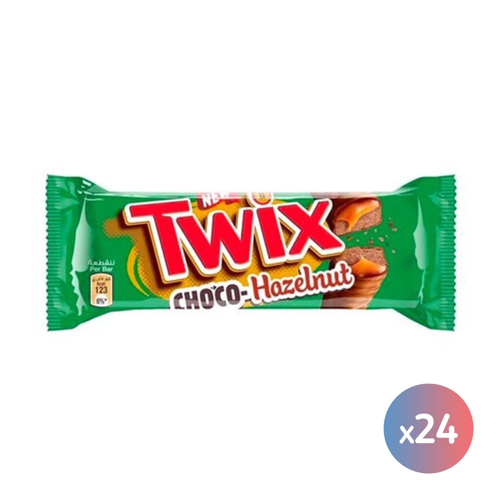 Buy Twix Chocolate with Hazelnut - 50gm - 24 Pieces Online | Carrefour ...