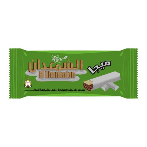 Shamadan Mega Wafer Covered with White Chocolate - 4 Biscuits Online ...