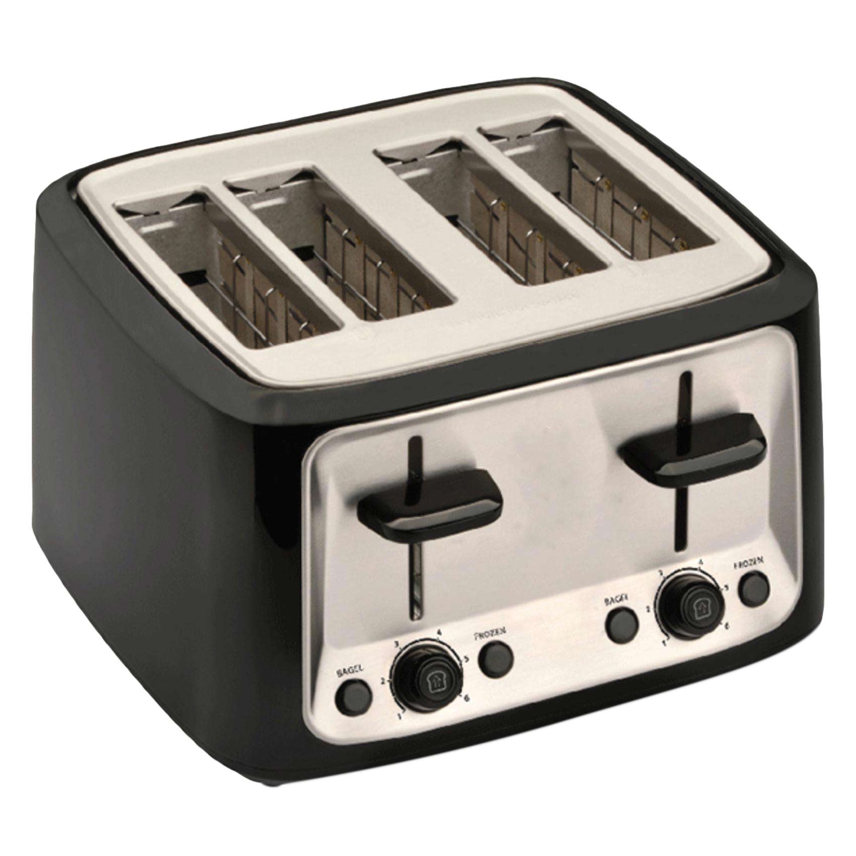 Buy Armco 4 Slice Luxury Pop Up Toaster 1500W Black/Silver APT-4B5000B ...