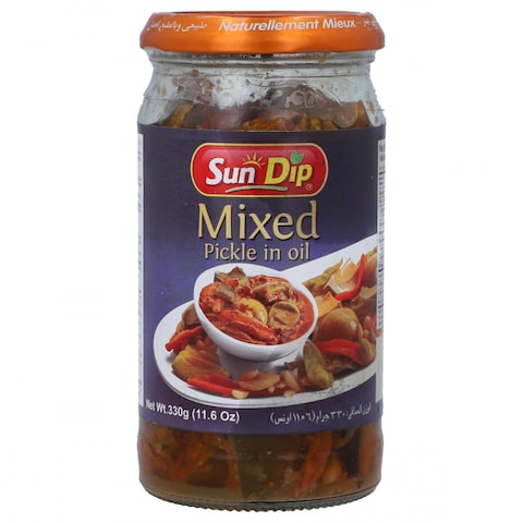 Buy Sundip Mixed Pickle in Oil 330g Online | Carrefour Pakistan