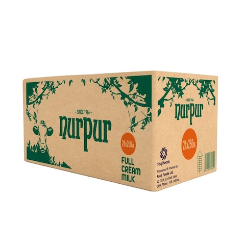 Buy Nurpur Original Full Cream Milk 250 ml (Pack of 24) Online ...