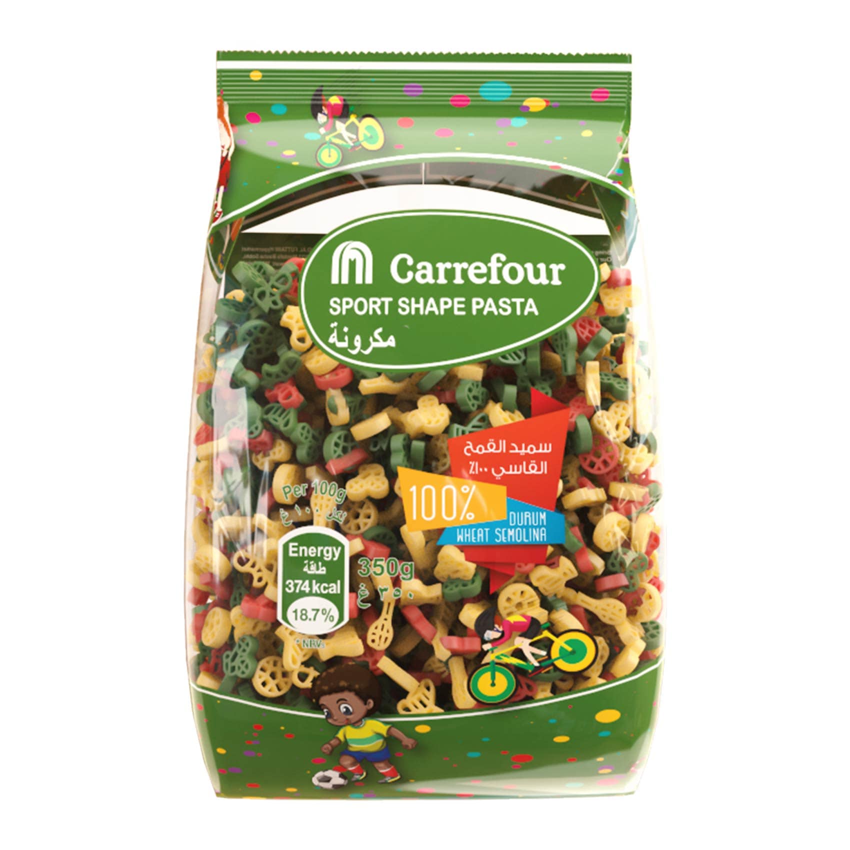 Buy Carrefour kids sport shape pasta 350 g Online | Carrefour KSA