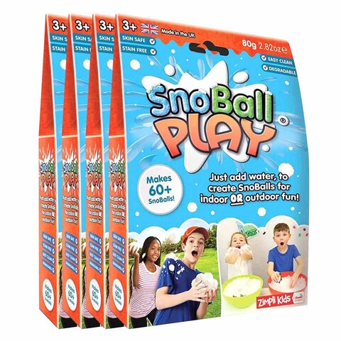 Buy Zimpli Gelli Baff Battle Snoball 3+ Years 80g x Pack of 4 Online ...
