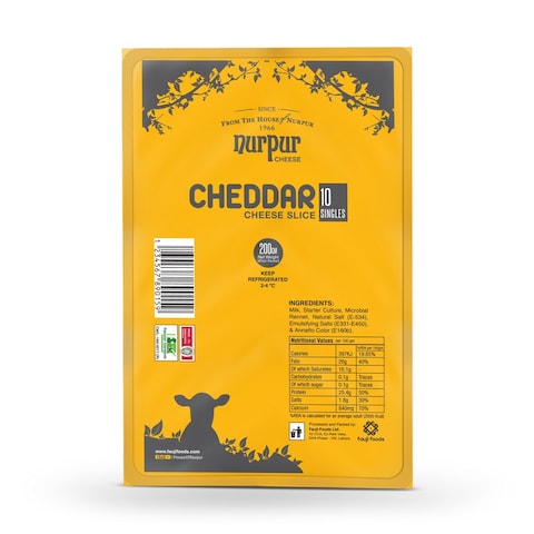 Buy Nurpur Cheese Slice 200 gr Online | Carrefour Pakistan