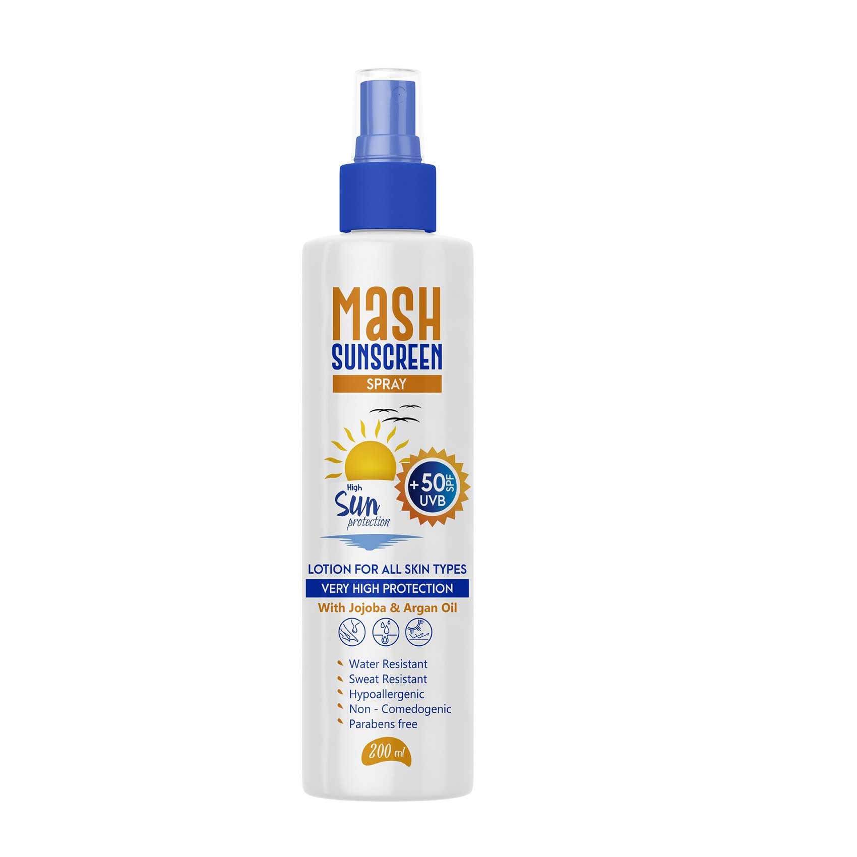 Buy Mash Sunscreen Spray SPF 50 - 200 ml Online | Carrefour Egypt