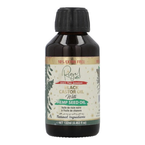 Buy Rigel Black Castor Oil With Hemp Seed Oil 132ml Online | Carrefour ...