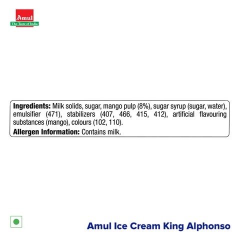 Buy Amul King Alphonso Mango Ice Cream 1L Online | Carrefour Kenya