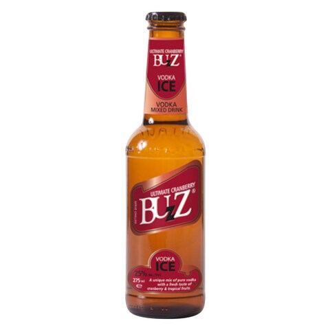 Buy Buzz Ultimate Cranberry 5.5% Alcohol Ice Mix Vodka Drink 275ml ...